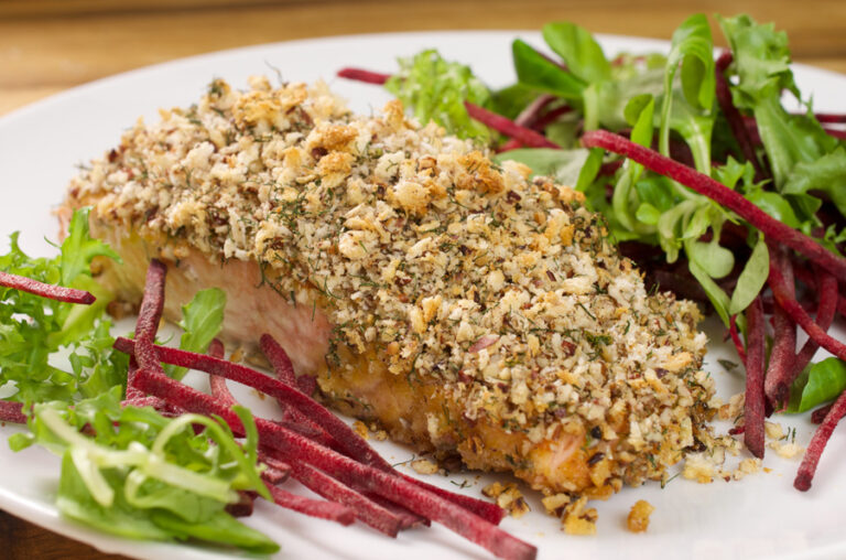 Baked Salmon with Pecan Crunch Coating Recipe From Singer Meredith ...